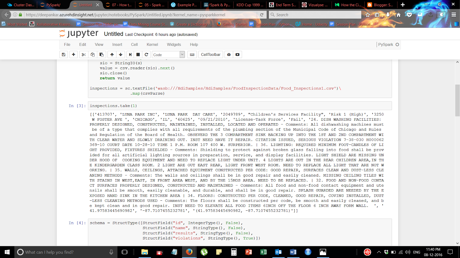 Spark installation tutorial: Machine learning on spark with Microsoft Azure - Apache Spark ...