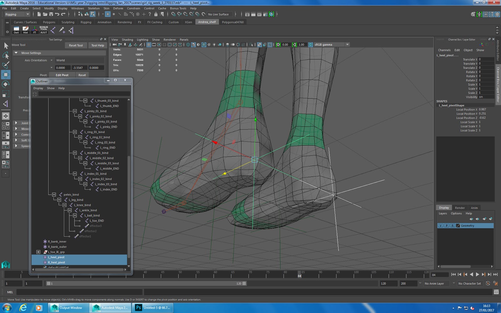 animatedcreativeandreamcswan: Maya Rigging: joint creation, and axis ...
