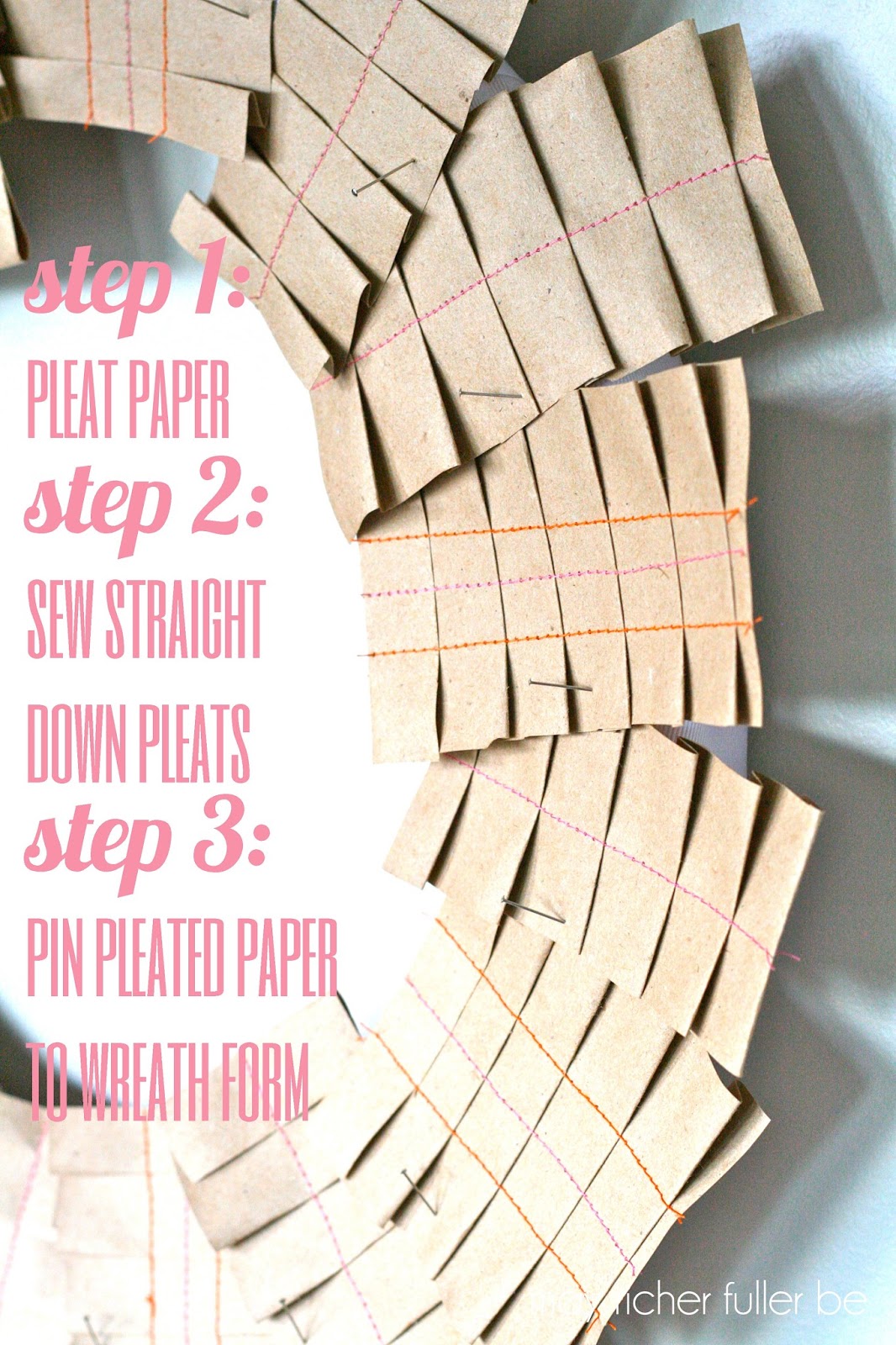 Pleated Paper Wreath