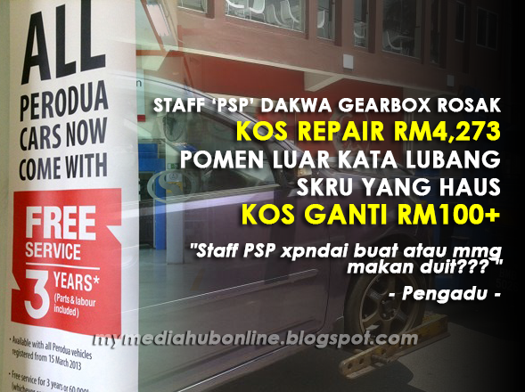 LUAHAN HATI PENGGUNA WANITA HAMPIR DITIPU RM4,273 OLEH PUSAT SERVIS ...