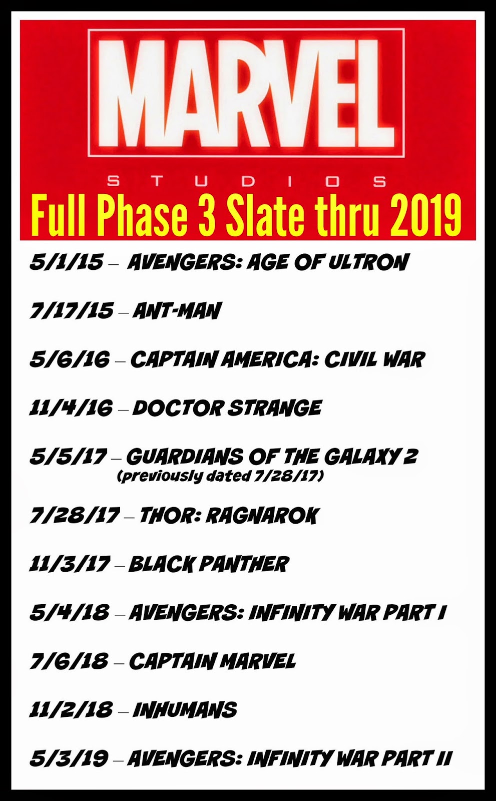 Disney Sisters: Marvel Studios Announce: Phase 3 of Marvel Cinematic ...