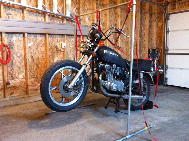 1979 Suzuki GS 425L Project: The "Low Slinger" Pops its First Wheelie