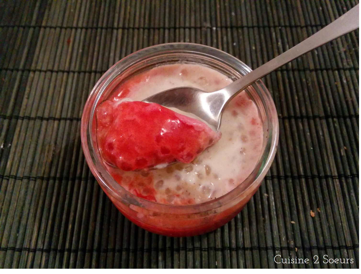 Cuisine 2 Soeurs: Perles de tapioca à la fraise