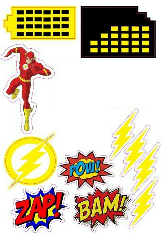 Fiesta de Flash: Toppers para Tartas, Tortas, Pasteles, Bizcochos o ...