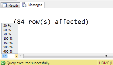 Results Pane - Zoomed