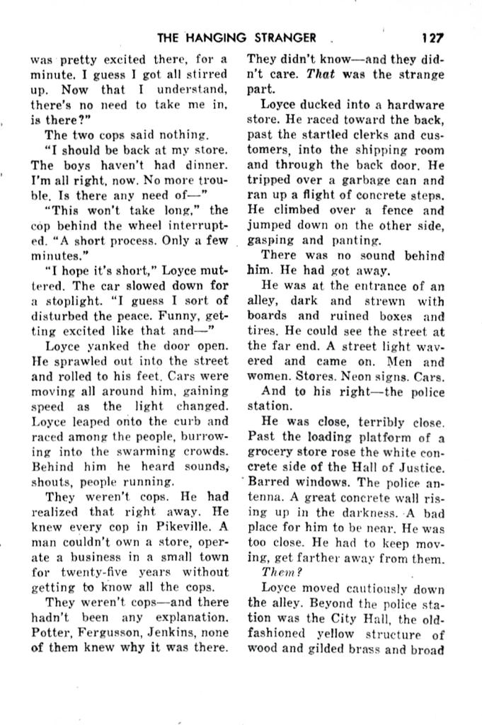 Hairy Green Eyeball 3: Philip K. Dick, "The Hanging Stranger,” original ...