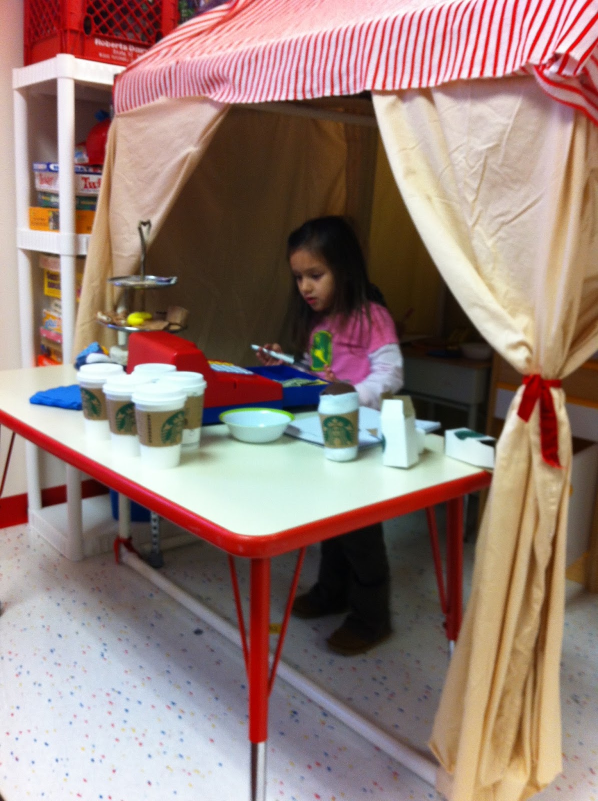 Kiddos, Crayons, and Caffeine!: Coffee Shop Dramatic Play area