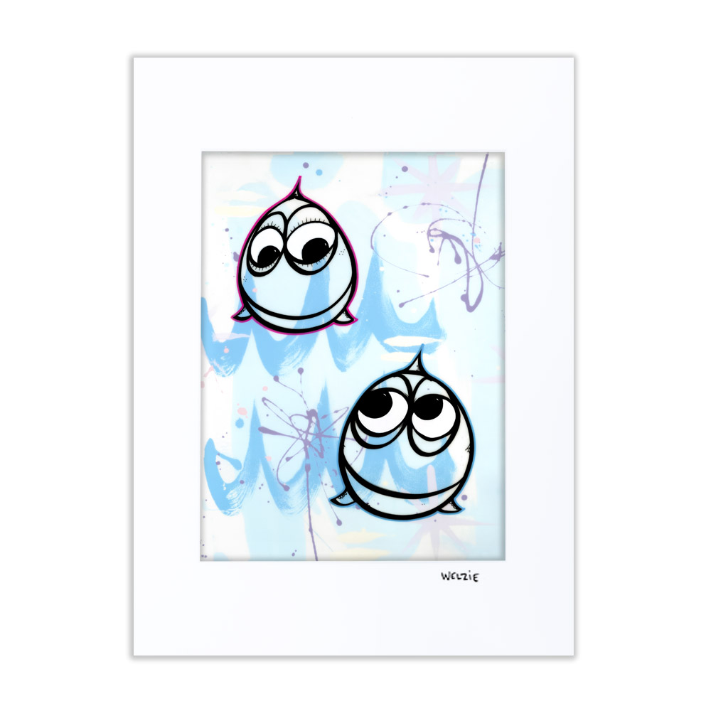 Welzie Art - Hawaii Resin Art Blog: Happy Fish! New 11x14 Matted Prints