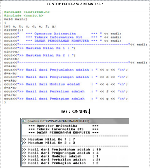 M.Waris Sawary [IT]: jenis-jenis operator yang di gunakan dalam bahasa ...