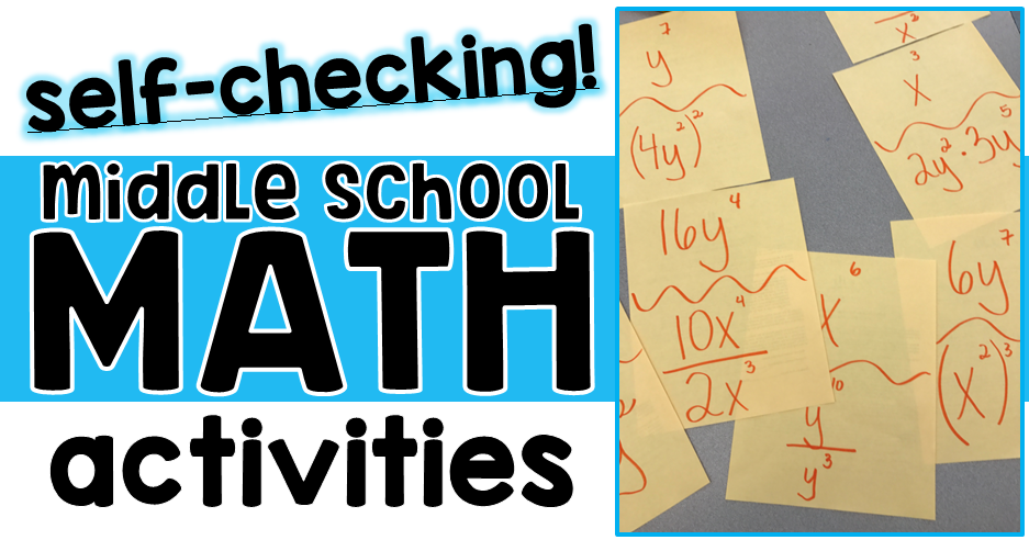 Scaffolded Math and Science: Self-checking Middle School Math Activities