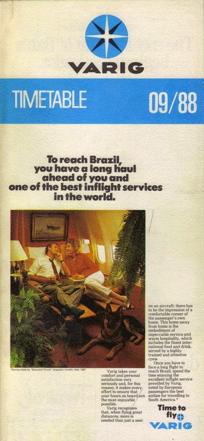 Airline memorabilia: Varig (1986,1987,1988)