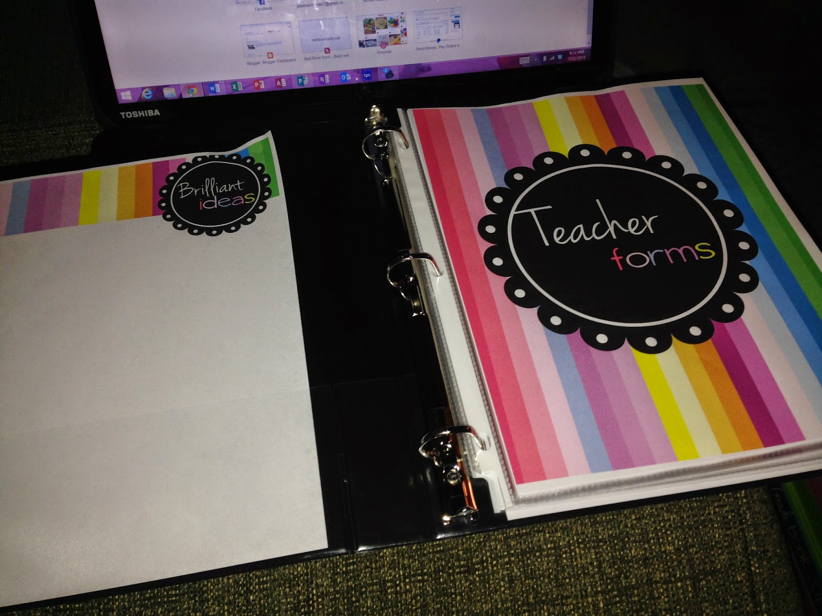 Pride and Primary: Teacher Organization - Binders, Binders, Binders!!!