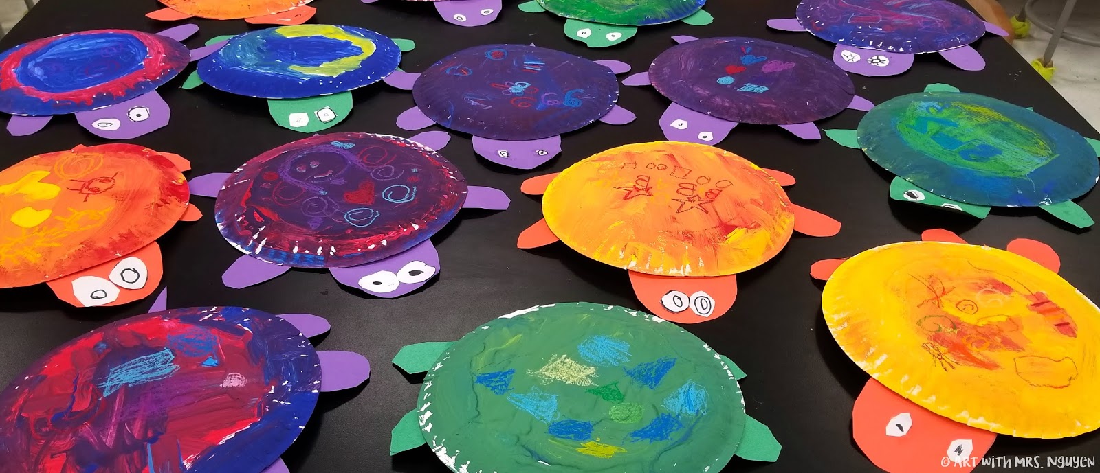 Color Mixing Turtles (K) | Art with Mrs. Nguyen