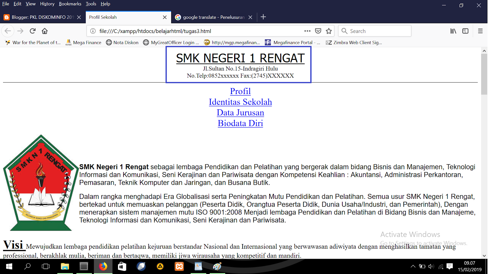 Membuat Web Sekolah Dengan Html ~ Blog Info Usaha Lokal