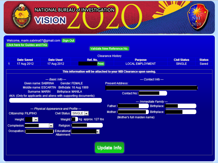 Home Court Advantage.: How to process your NBI Clearance online