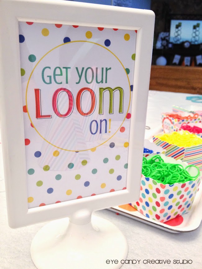 Eye Candy Creative Studio: COLLECTION DEBUT :: Rainbow Loom Birthday