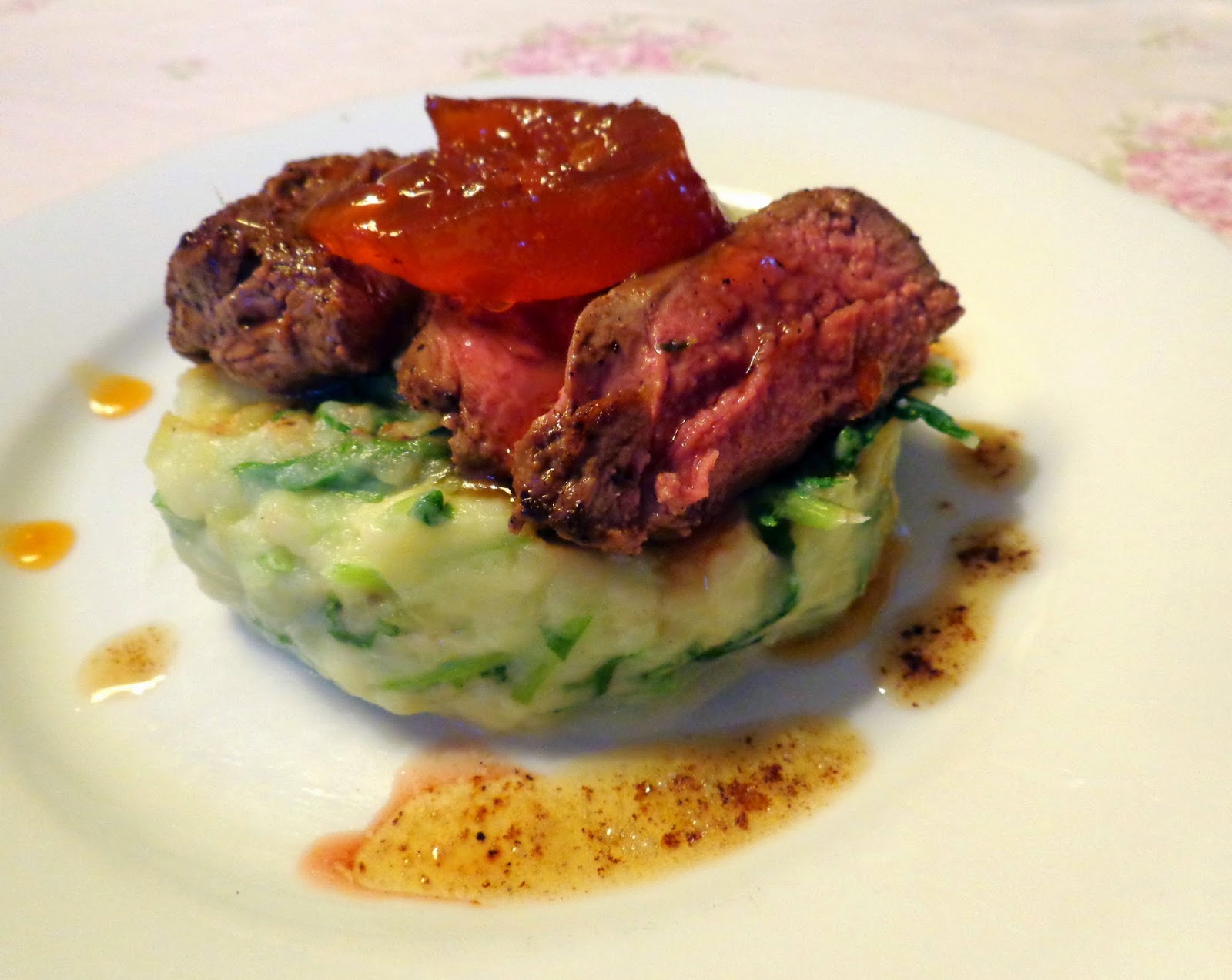 Wat ik gegeten heb: Hertenfilet met puree van raapsteeltjes