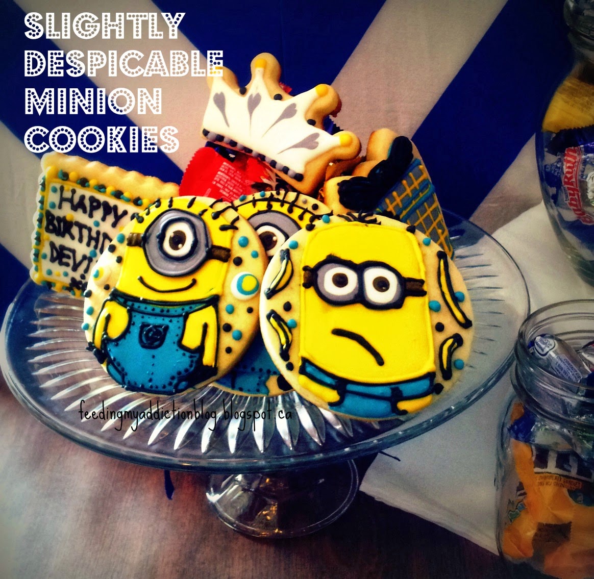 Feeding My Addiction: Slightly Despicable Minion Cookies