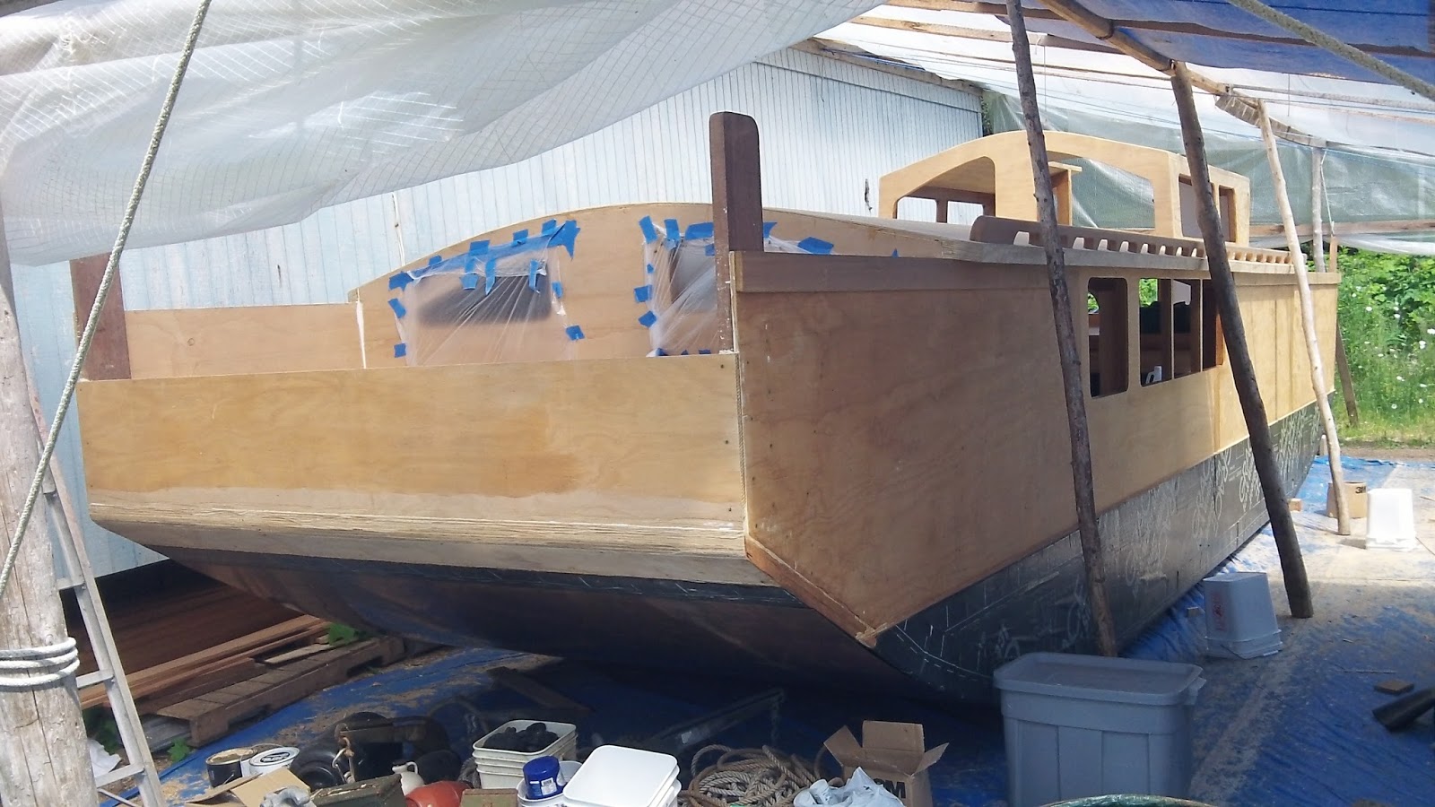 A Barge in the Making