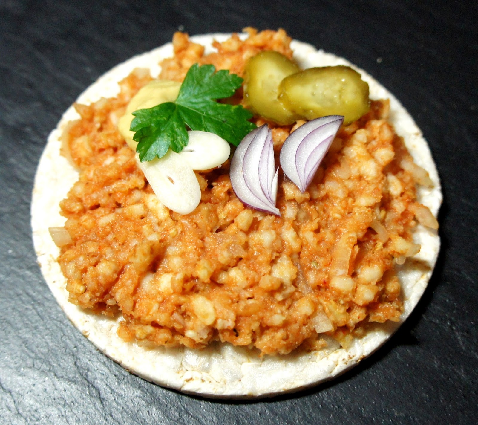 Kochglueck: Reiswaffel"mett" / Reiswaffelaufstrich