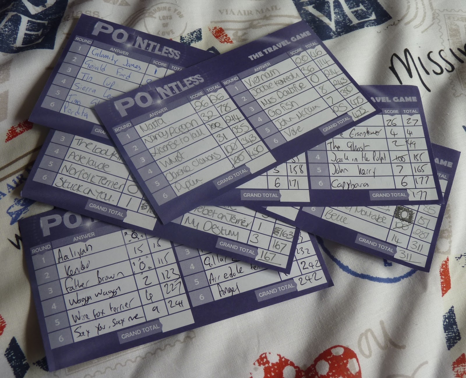 Live Love Laugh...: Pointless (The Travel Game)...