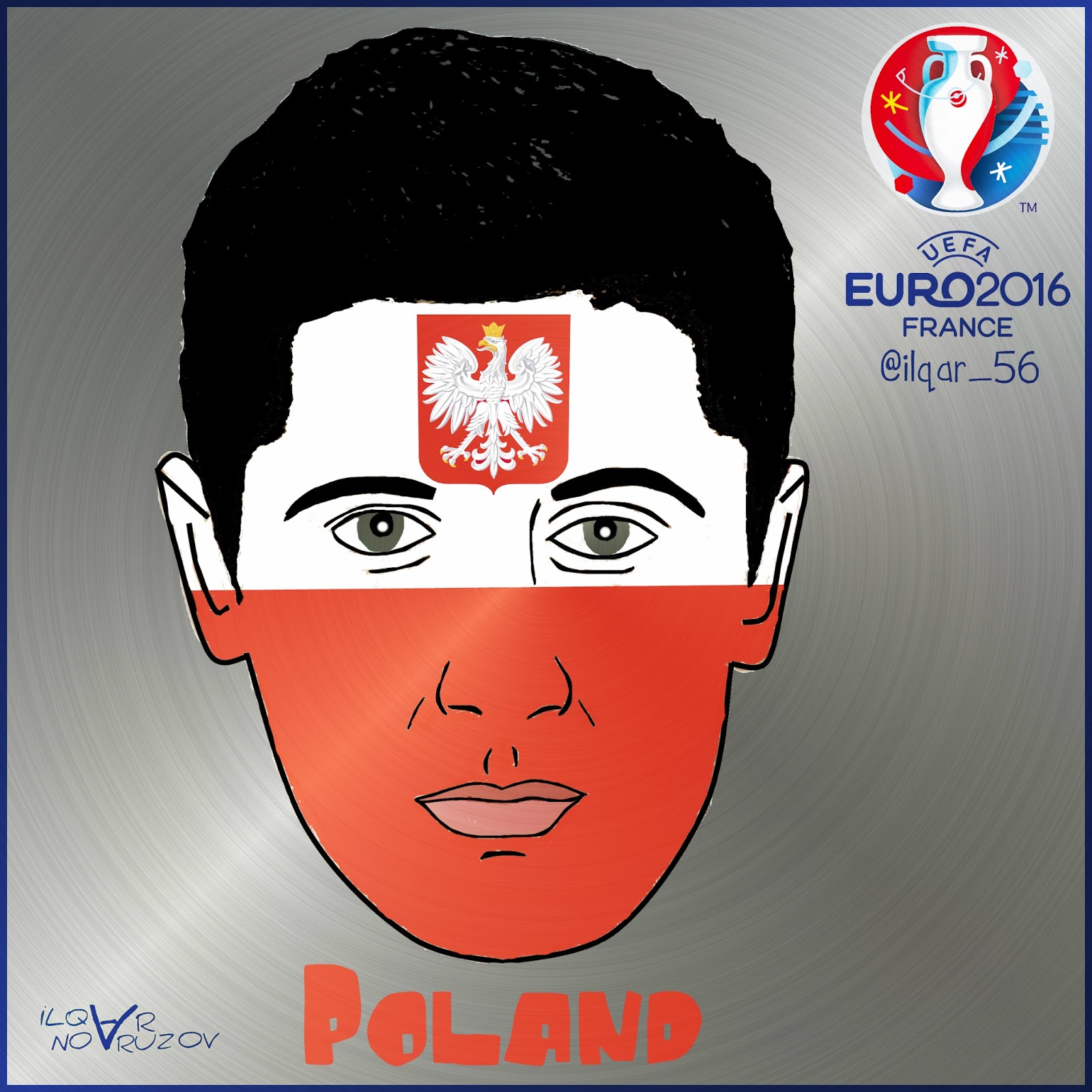 Ilqar Novruzov Cartoon: EURO 2016 Poland national football team Robert ...