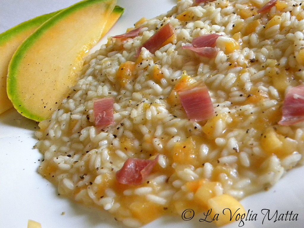 La Voglia Matta: Risotto con melone e jamon serrano