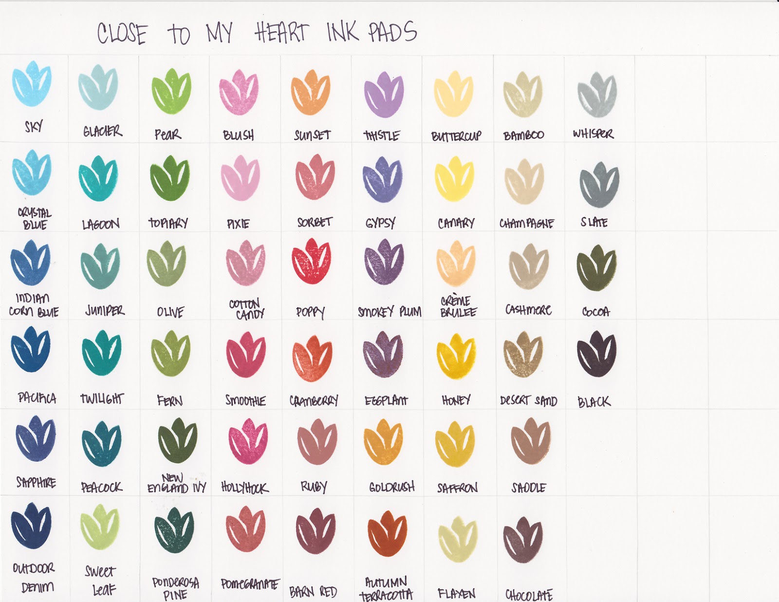 Shabby Chic Crafting: Color Swatches