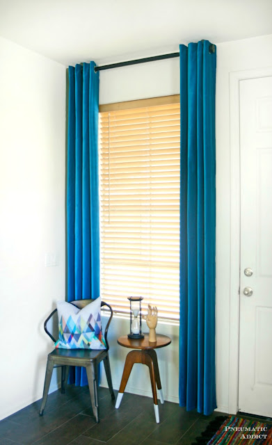 Modern Curtain Rod and Finial Tutorial | Pneumatic Addict