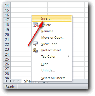 Beberapa cara menambahkan sheet baru di Ms Excel
