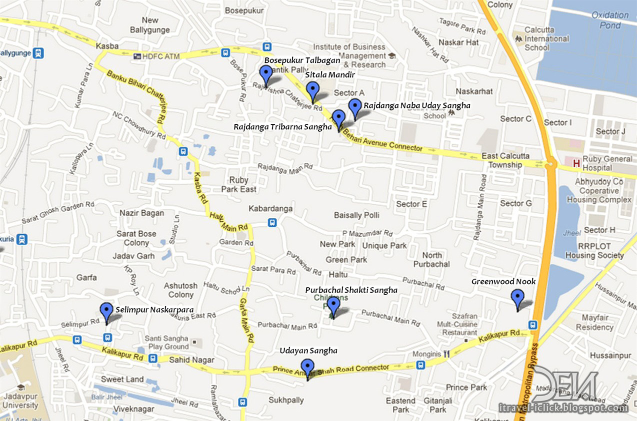 I Travel, I Click...: Durga Puja Mandap on Google Map
