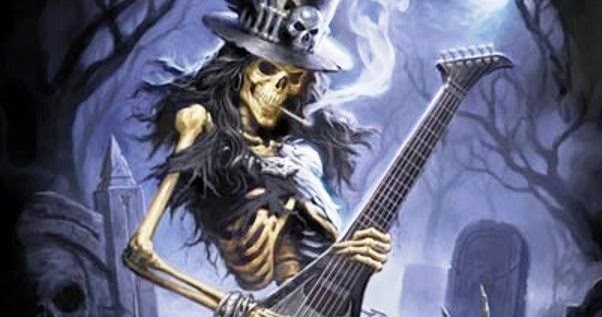 Gothic Steampunk Alternative Subculture Styles: Skeleton Guitarist ...