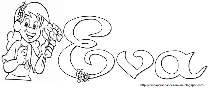 Coisinhas para Crianças: Nomes para Colorir Meninas