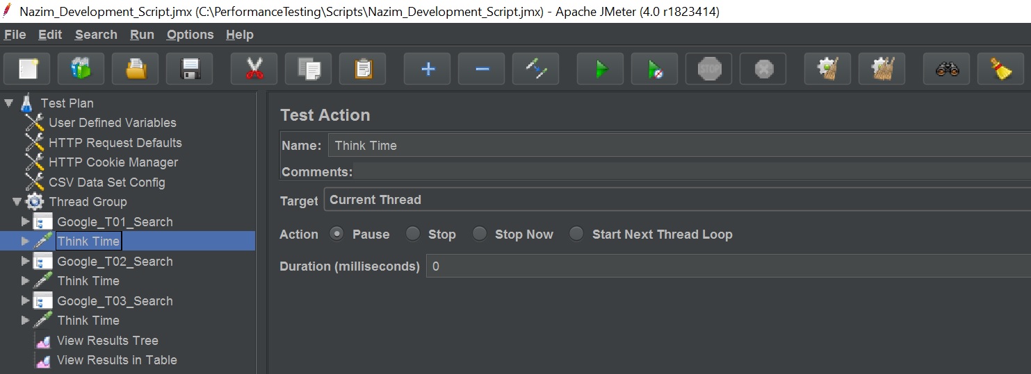 QAutomation: How to implement Think Time in Jmeter