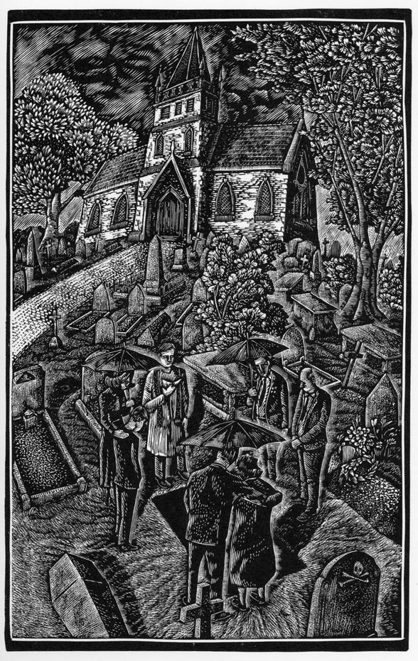 Neil Bousfield Prints: Dead but not buried - engraving