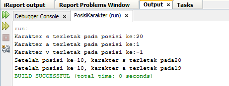 Output tasks