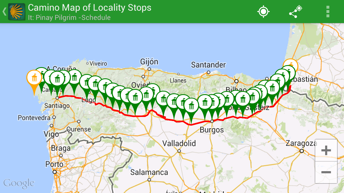 Camino Pilgrim App: Camino Pilgrim App Tutorial