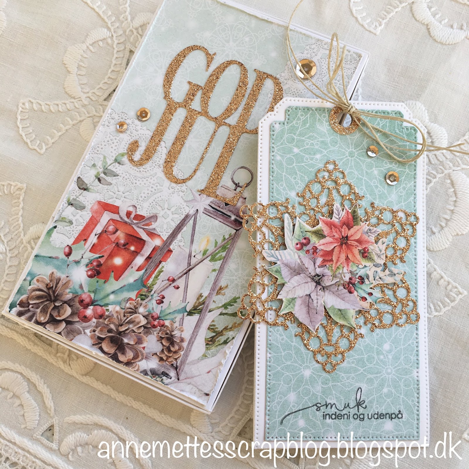 Anne-Mette´s scrapblog: Gaveæske med et tag til gavekort
