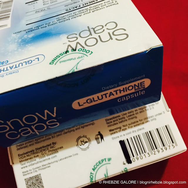 Snow Caps L-Glutathione Review: Unboxing