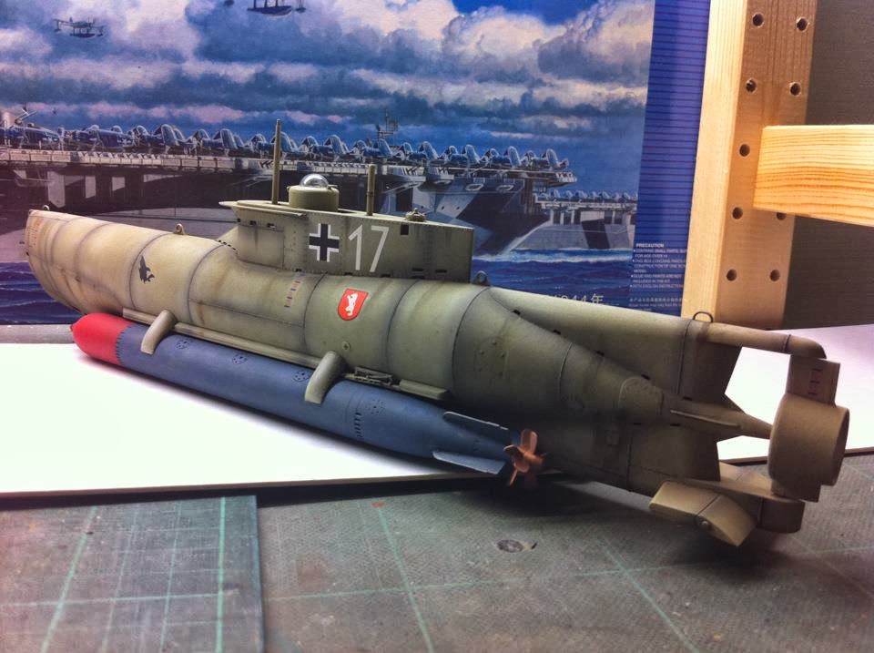 Kitter's Scale Models: 1/35 German Seehund XXVIIB/B5 Midget Submarine