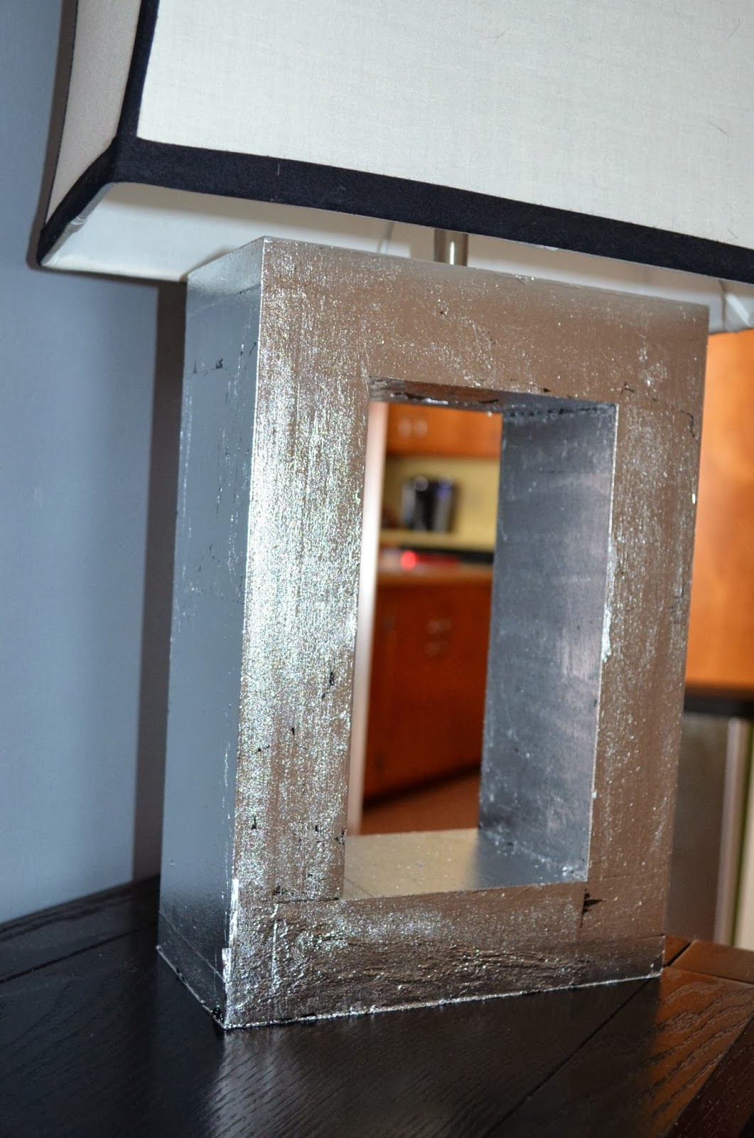 House in the Heights: Silver Leaf Lamp Makeover