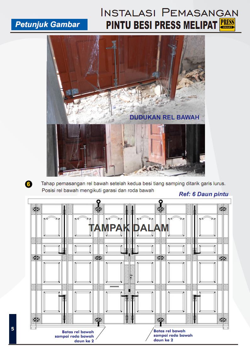 BROSUR PINTU BESI PRESS - SISTEM MELIPAT RUKO - GARASI: PINTU BESI ...