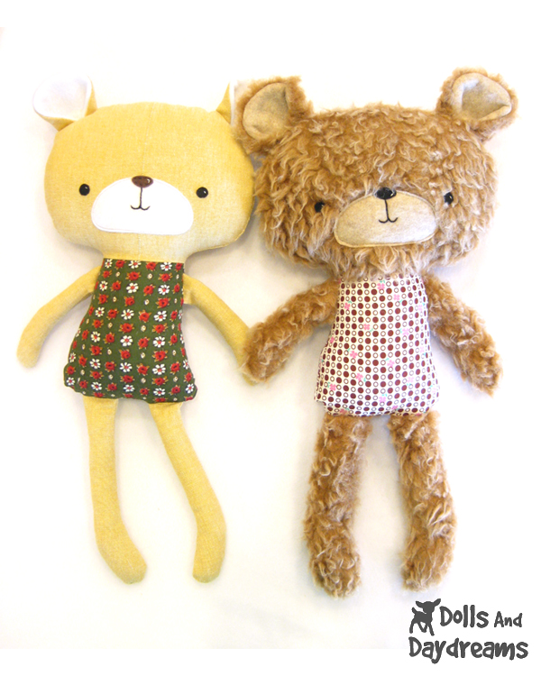 * Dolls And Daydreams - Doll And Softie PDF Sewing Patterns: Teddy Bear ...