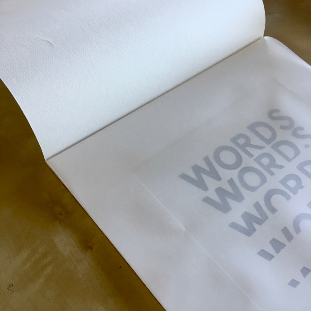 Paper Ponderings: Presenting Words