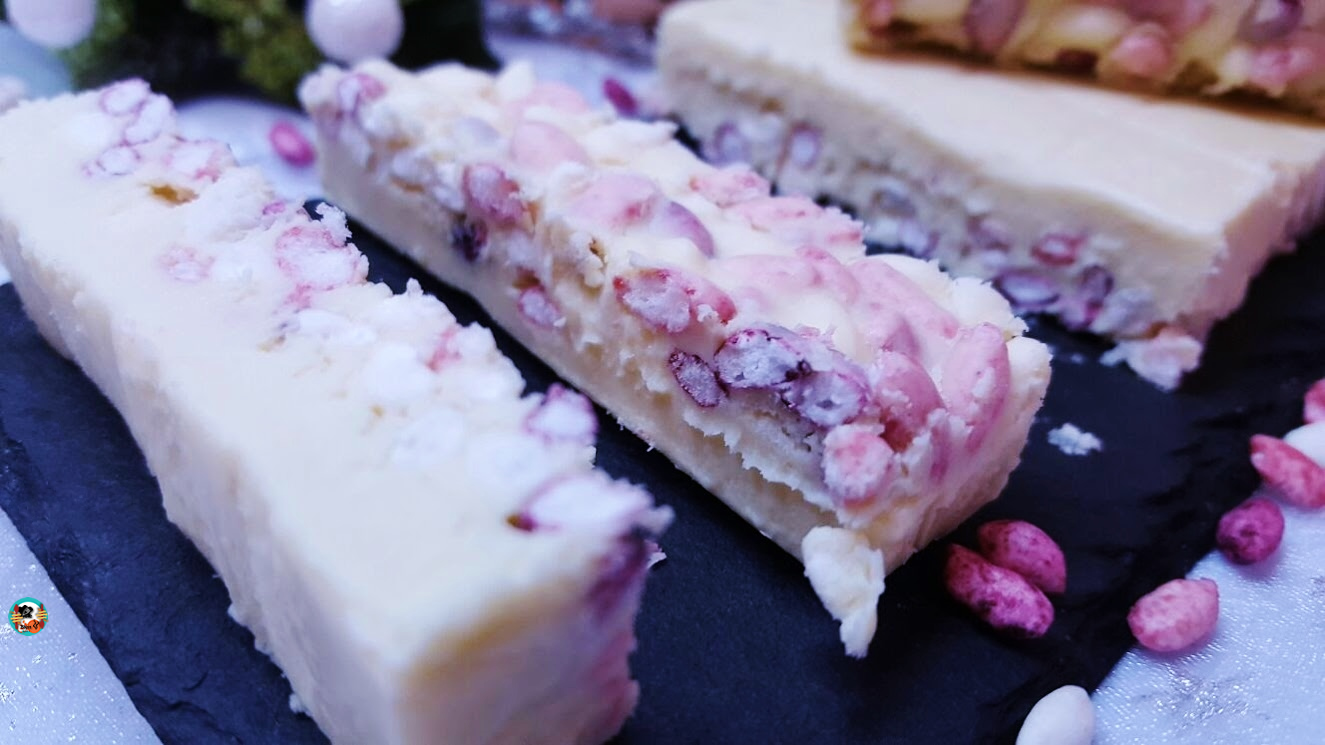 Turrones de chocolate blanco - ¡Huele Bien!