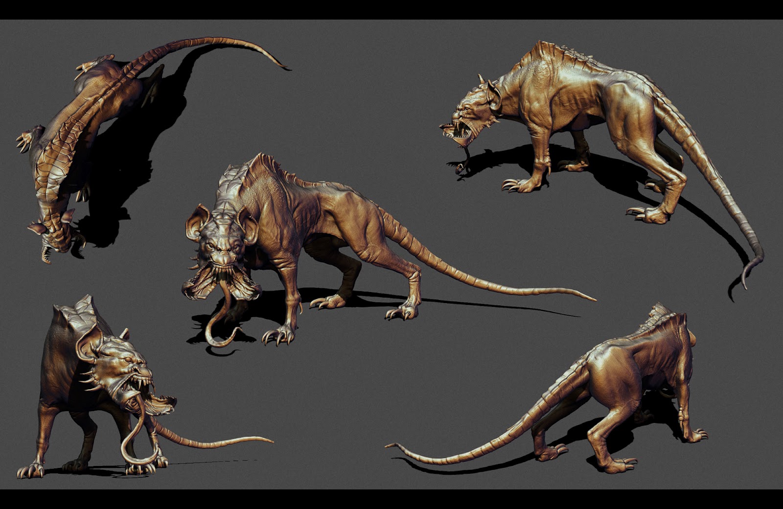 Tihomir Dimitrov: 3D Creature Sculpting Workshop creatures