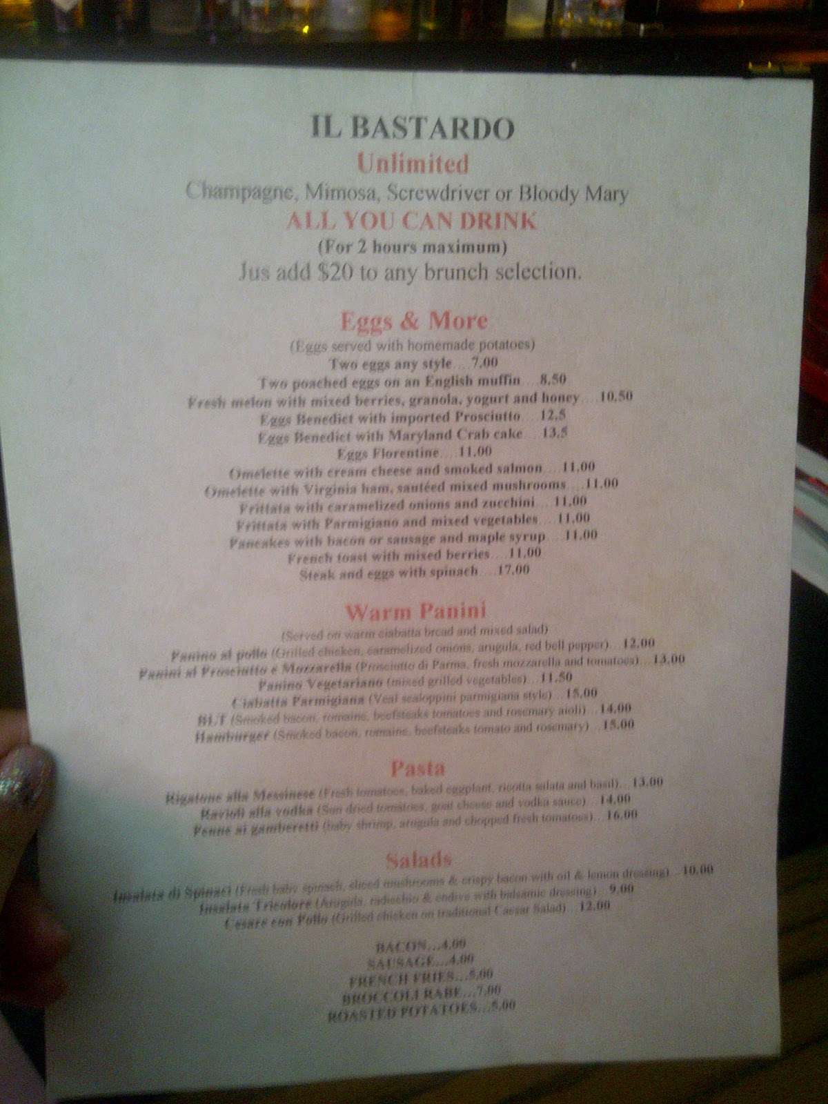 Little Ms. Piggys: Brunch: Il Bastardo