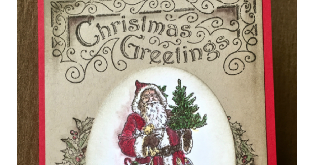 distINKtive STAMPING designs : Traditional Father Christmas Card