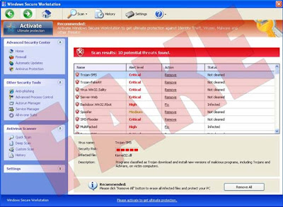 Viruses' removal: Removal guide of Windows Secure Workstation virus.