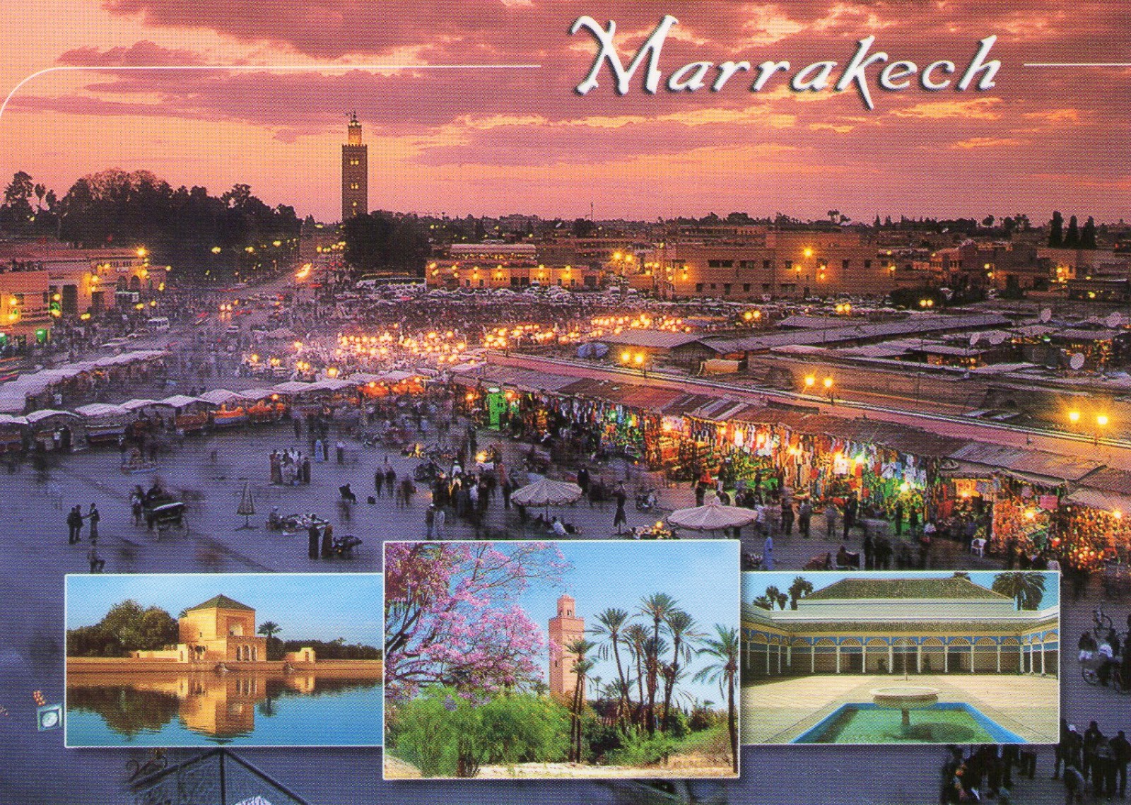 My postcard collection: Morocco - Medina of Marrakesh